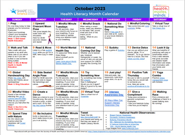 New Health Education Resources